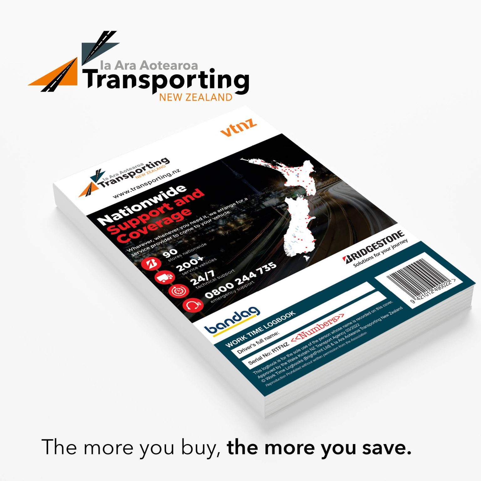 Logbooks A5 - Ia Ara Aotearoa Transporting New Zealand Inc