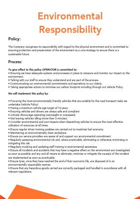 Environmental Responsibility - Ia Ara Aotearoa Transporting New Zealand Inc