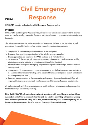 Civil Emergency Response - Ia Ara Aotearoa Transporting New Zealand Inc