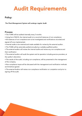 Audit Requirements - Ia Ara Aotearoa Transporting New Zealand Inc